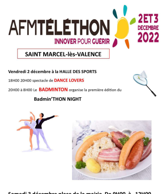 TELETHON 2022... les animations prévues - Le blog de St Marcel lès ... TELETHON 2022... les animations prévues - Le blog de St Marcel lès ...